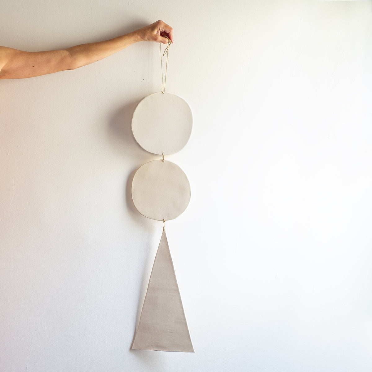 Balance Ceramic Wall Hanging | Natural • 9" x 34" – Little Korboose
