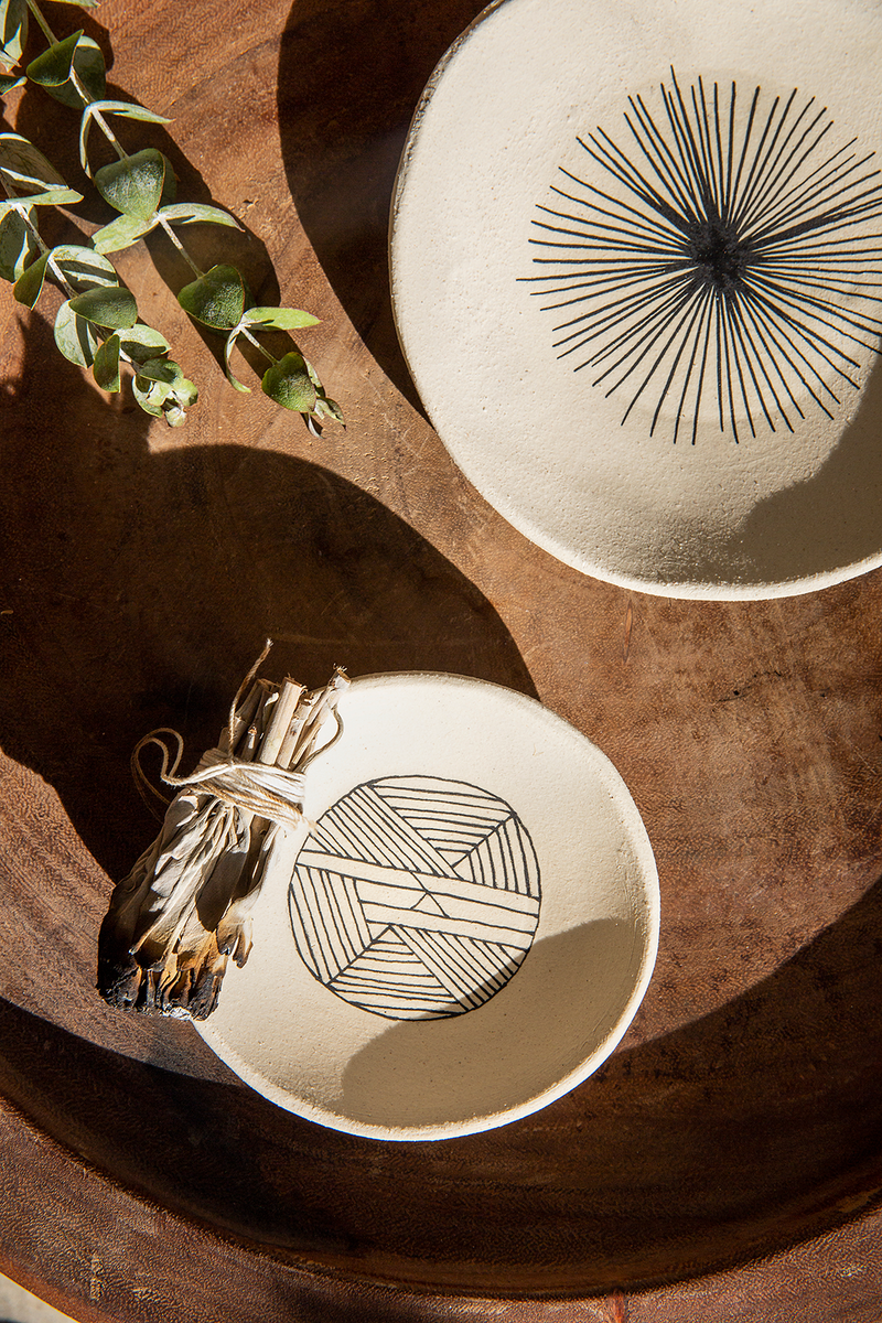 Trinket Dish Geo Circle | Little Korboose x Nikkie Stutts Ceramics